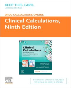 Clinical Calculations - Binder Ready: 10th edition | Joyce LeFever Kee ...