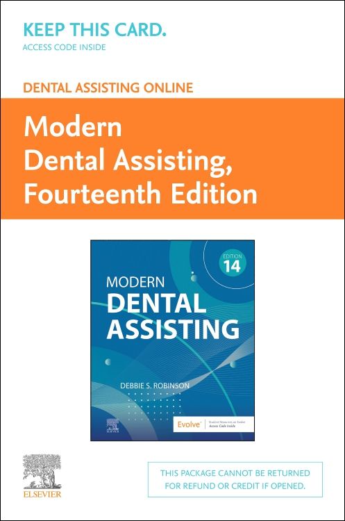 Dental Assisting Online for Modern Dental Assist: 14th edition | Edited by Jeffrey R. Smith ...